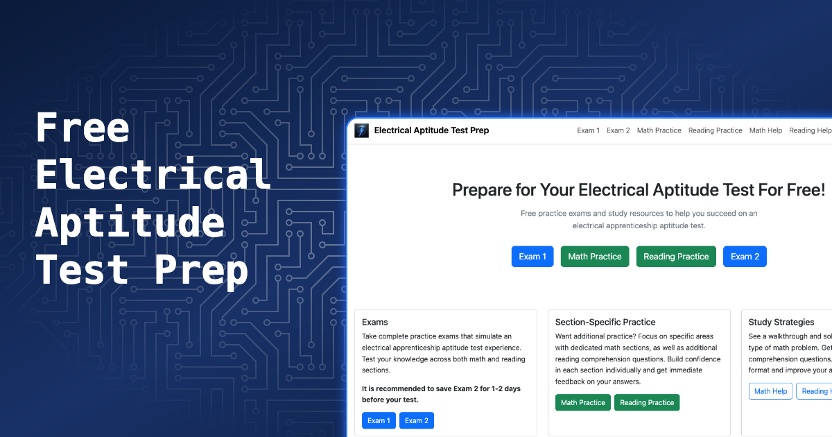 Math Practice - Electrical Aptitude Test Practice